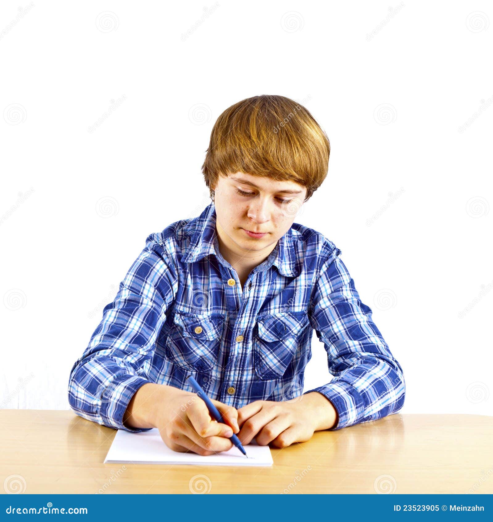 Boy learning for school stock image. Image of pupil, scholar - 23523905