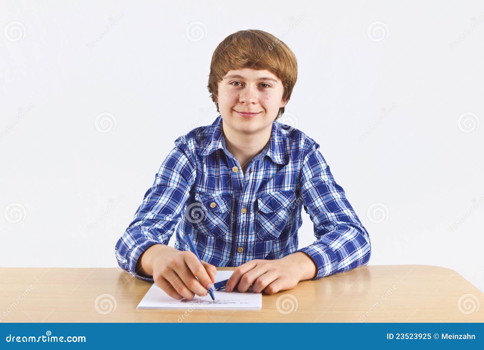 Boy learning for school stock image. Image of scholar - 23523925