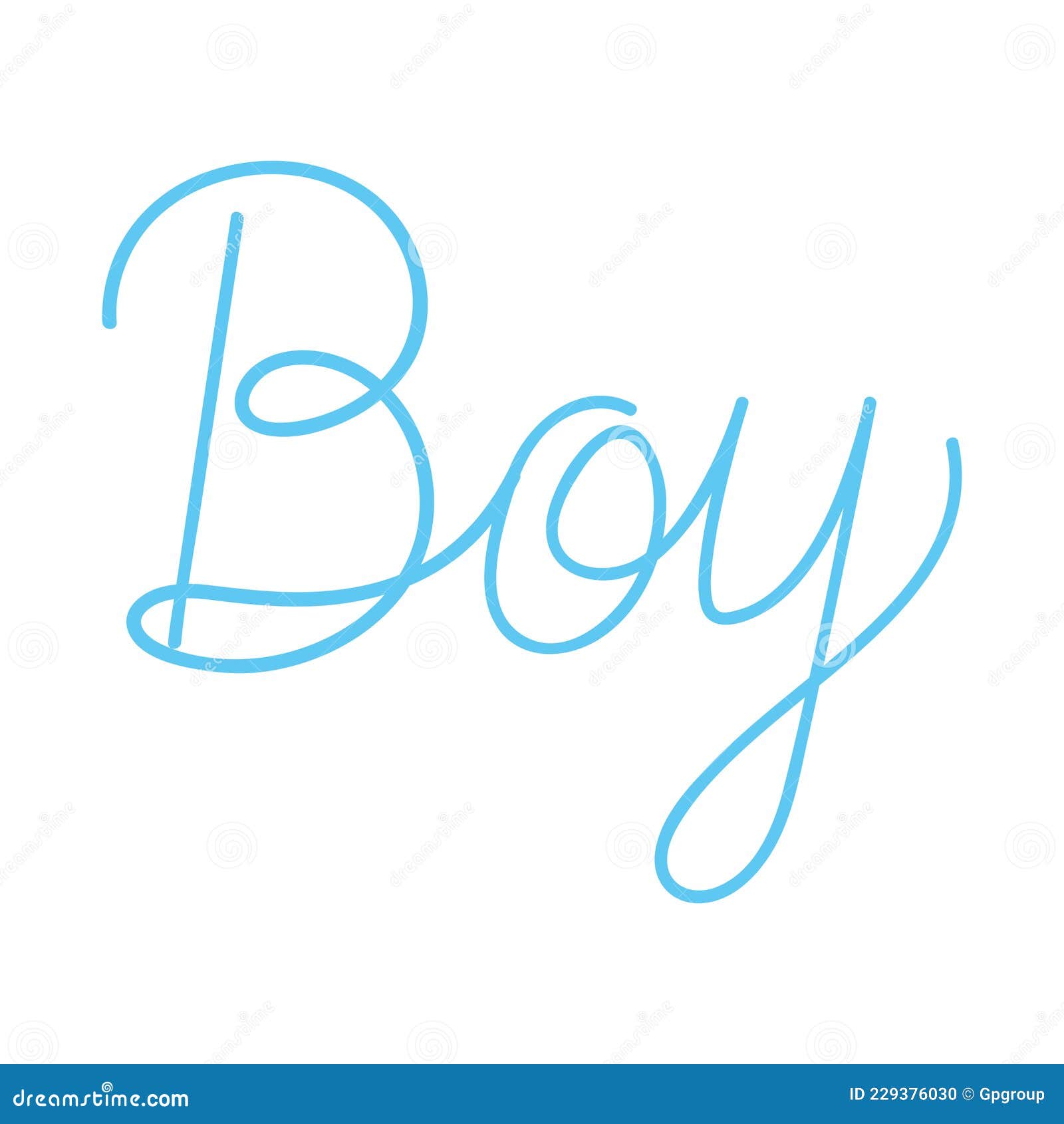 Boy lettering design stock vector. Illustration of vector - 229376030