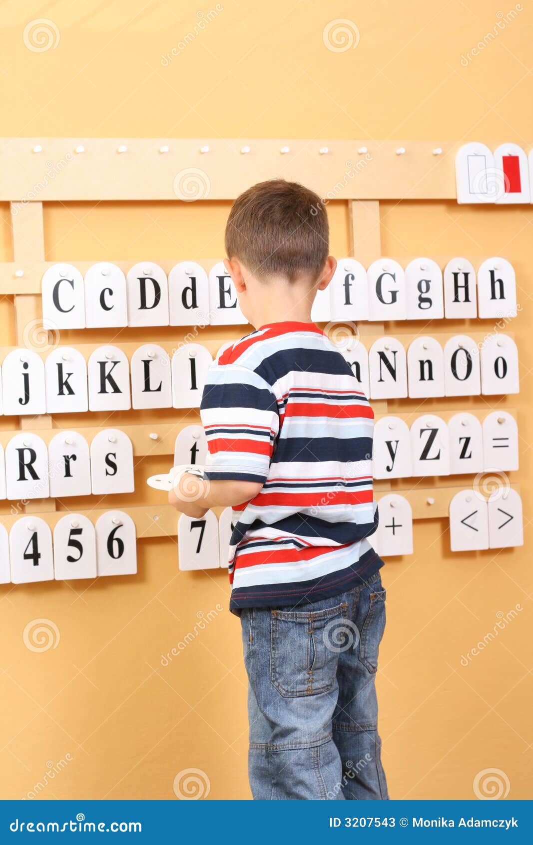Boy and letters stock image. Image of fonts, preschool - 3207543