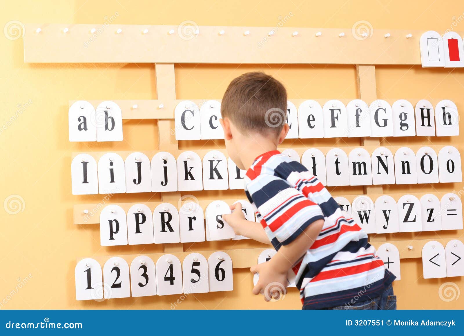 Boy and letters stock image. Image of lesson, school, people - 3207551