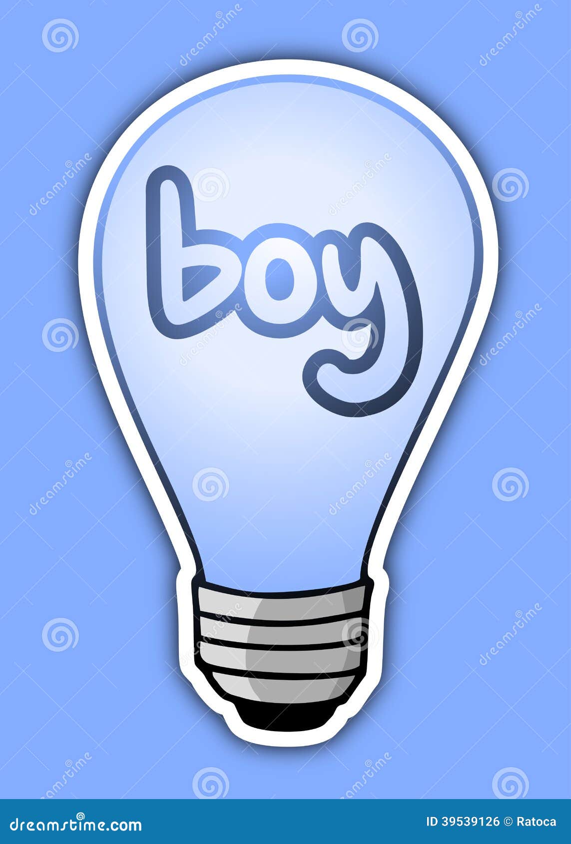 Boy light stock vector. Illustration of fashion, icon - 39539126