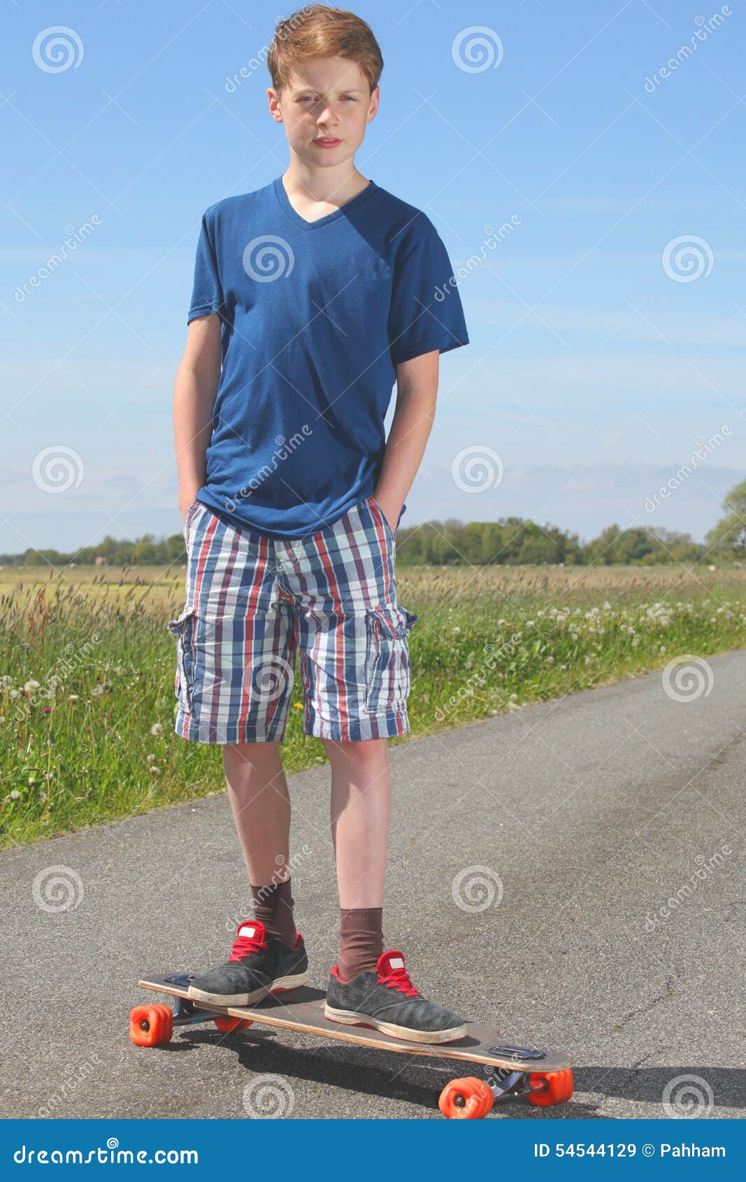 Boy with longboard stock image. Image of park, lifestyle - 54544129