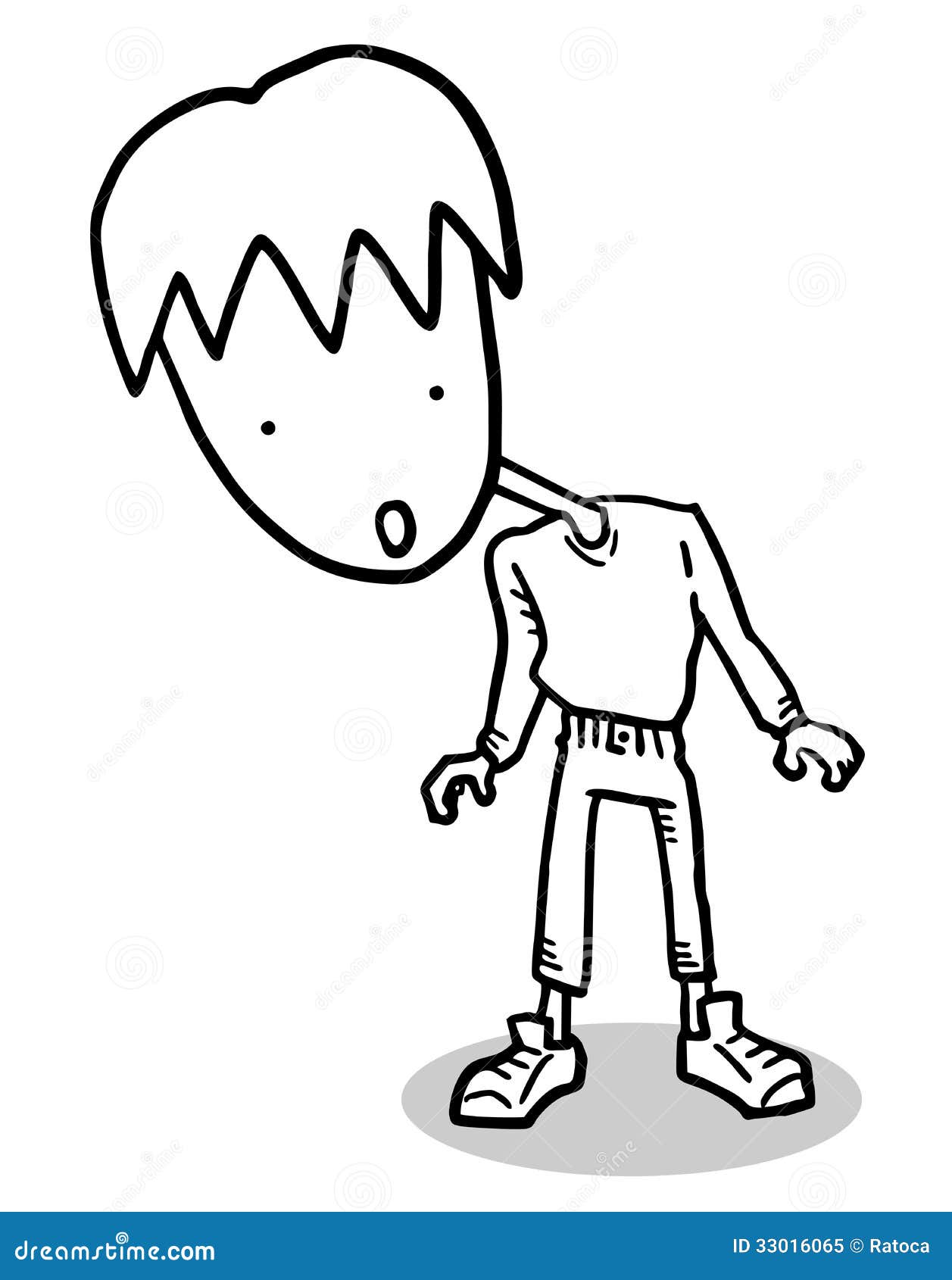 Boy looking stock vector. Illustration of expression - 33016065