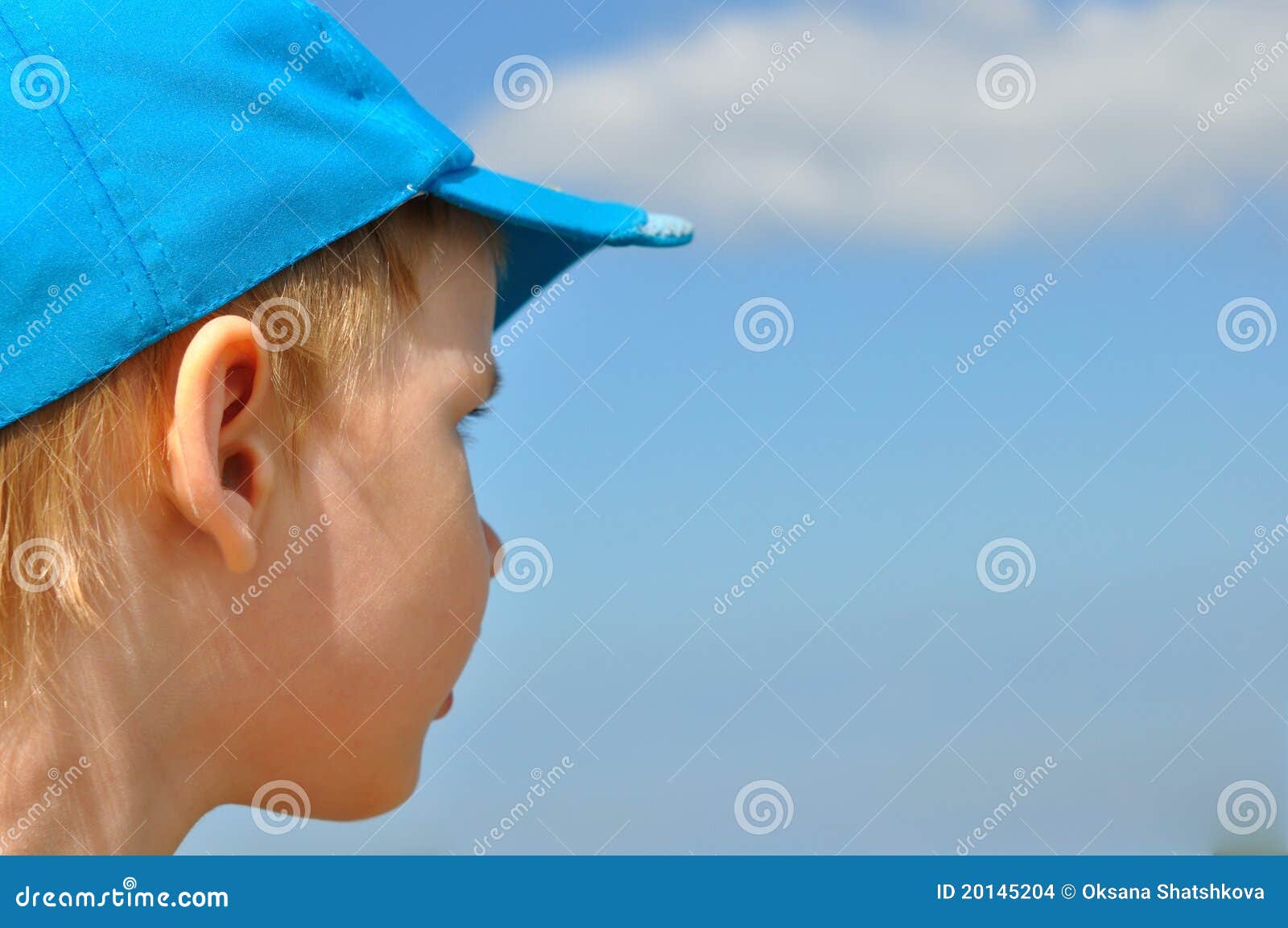 The Boy Looking in a Distance Stock Photo - Image of serene, looking ...