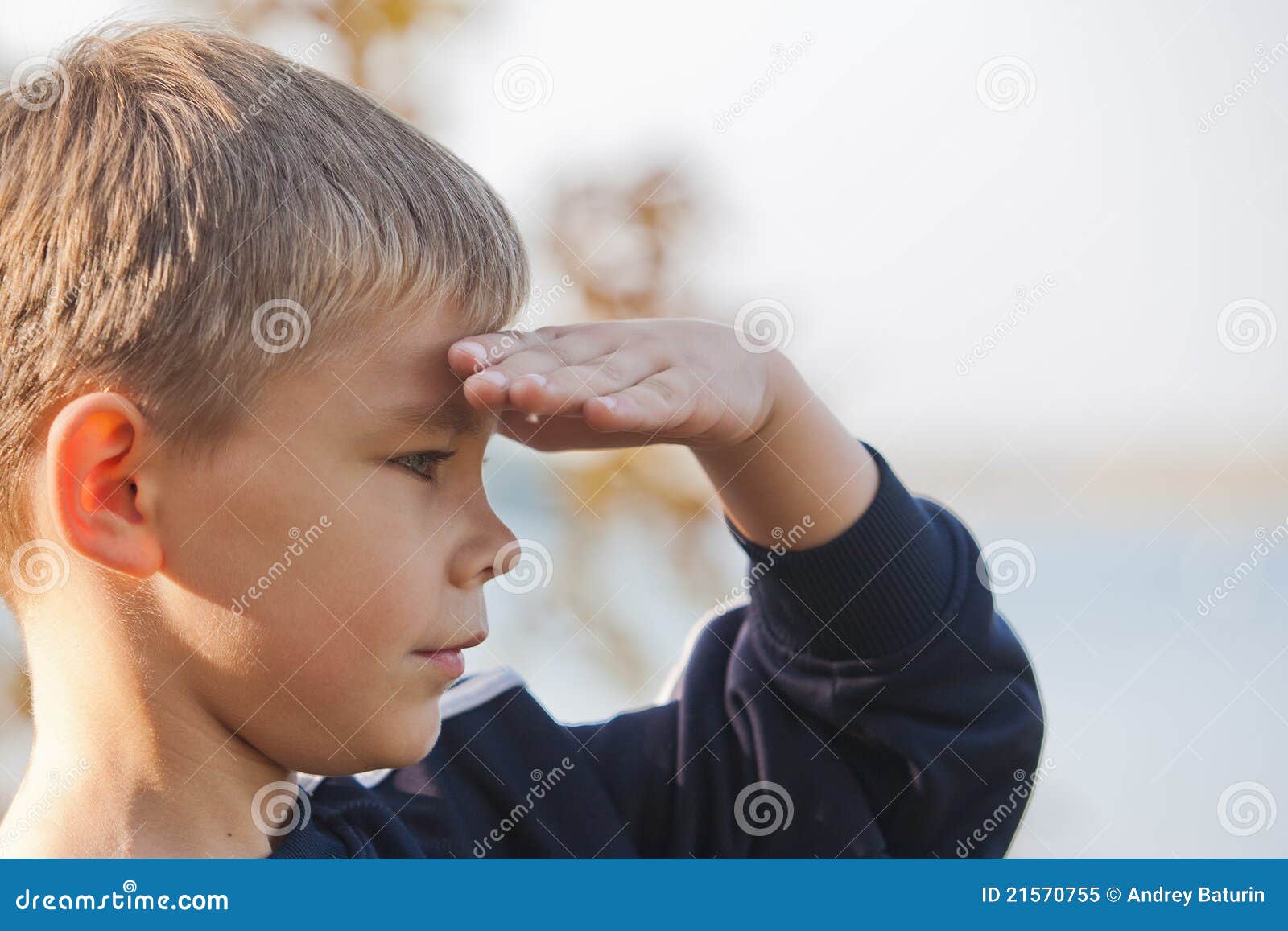 Boy looking at a distance stock image. Image of human - 21570755