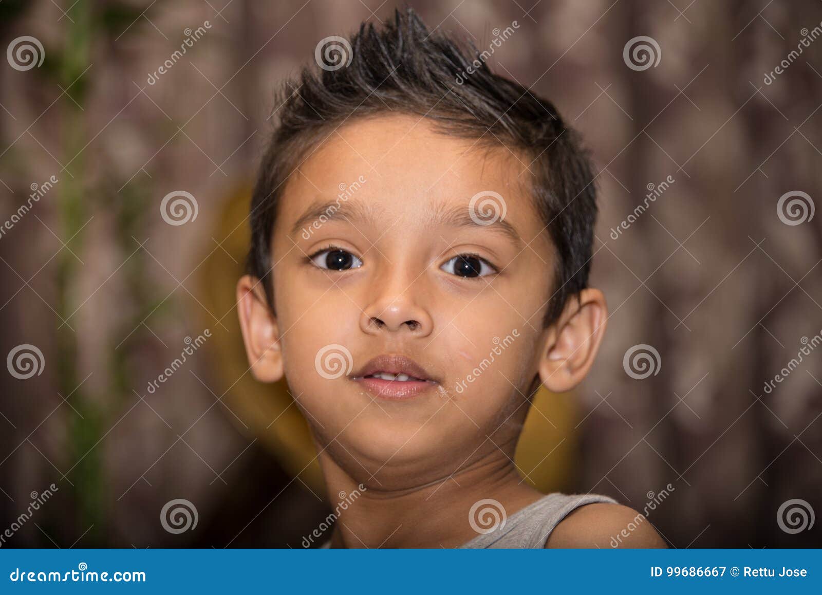 Boy looking forward stock image. Image of dress, happy - 99686667