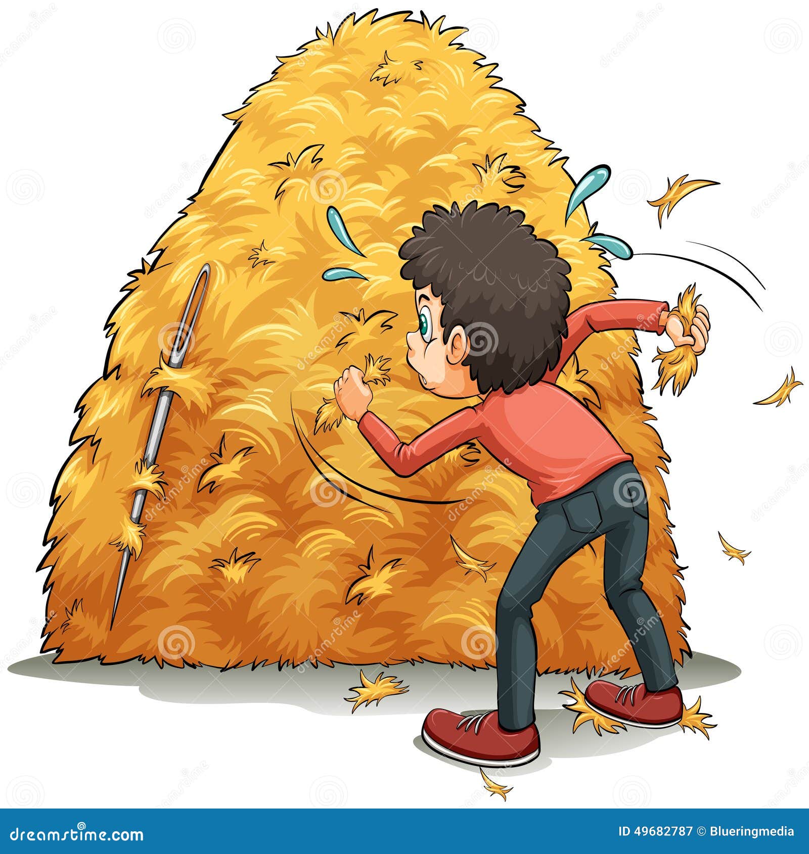 Needle In A Haystack Saying Cartoon Stock Photography | CartoonDealer ...