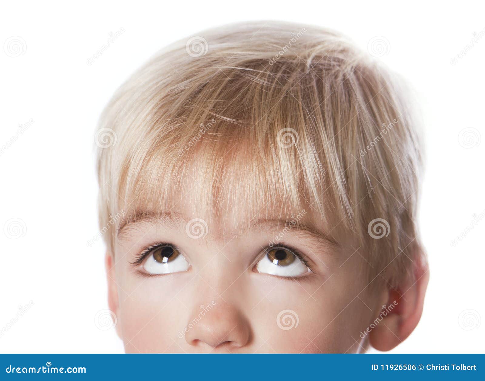 Boy Looking Up stock photo. Image of beauty, front, expression - 11926506