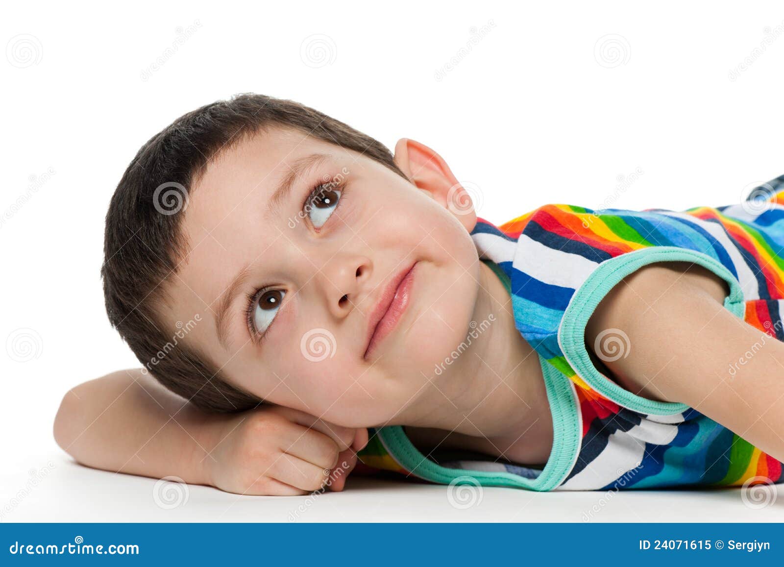 Boy looking up stock image. Image of person, smile, children - 24071615