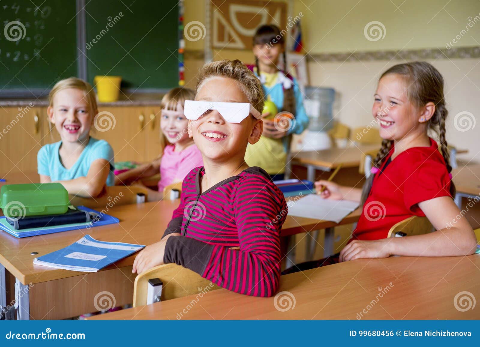 Boy with a lunchbox stock photo. Image of caucasian, portrait - 99680456