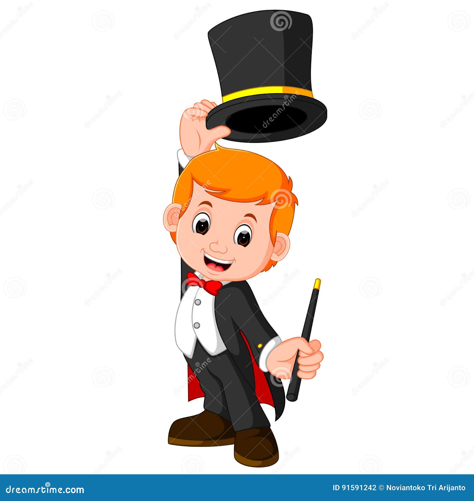 Boy Magician cartoon stock vector. Illustration of juggler - 91591242