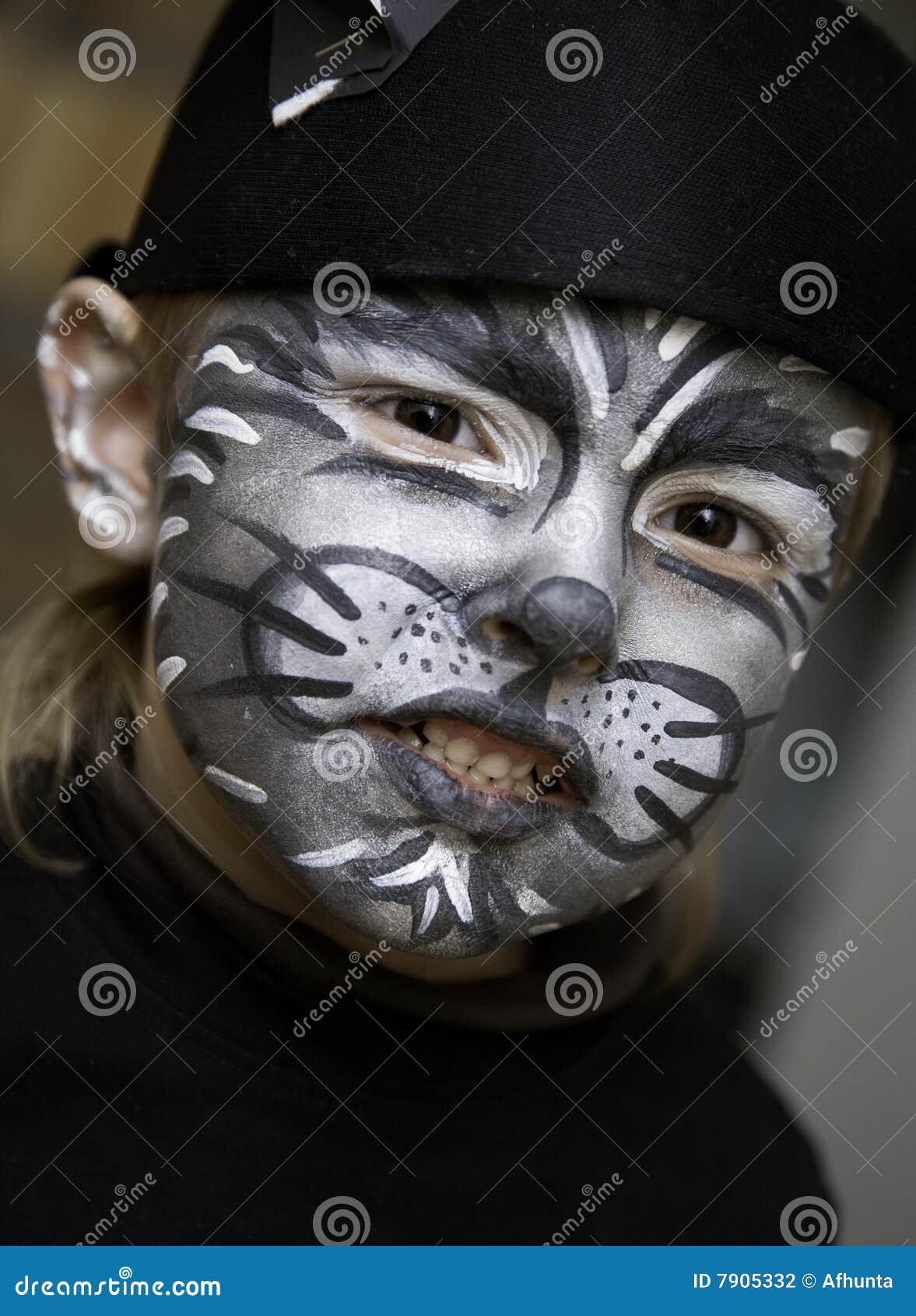 The Boy Makes a Children S Make-up Stock Photo - Image of offspring ...