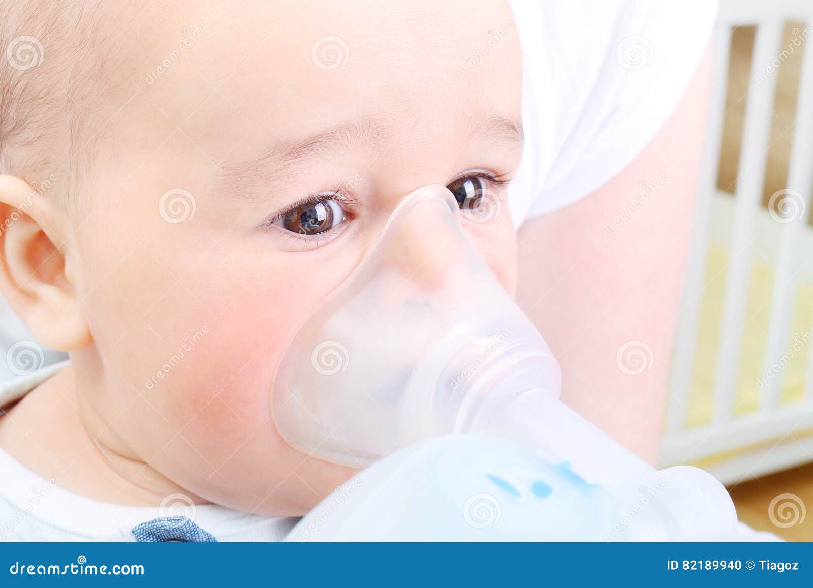 Boy makes inhalation stock photo. Image of inhaler, breath - 82189940