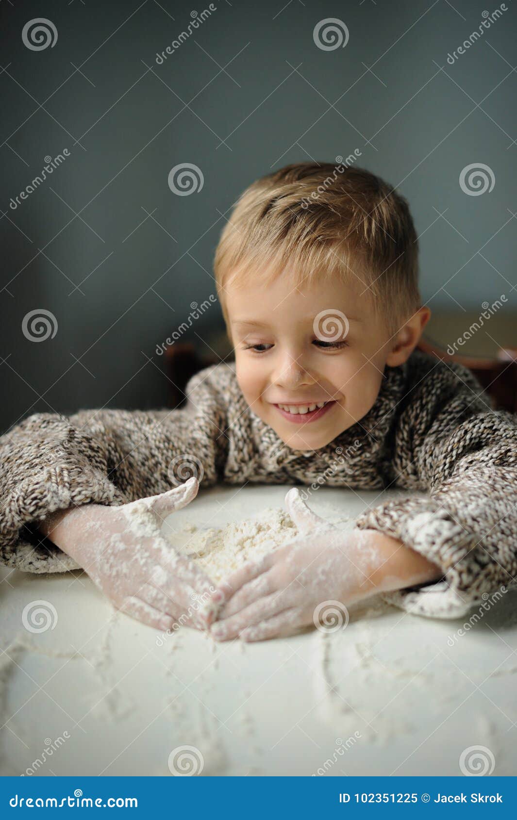 A boy in the kitchen stock image. Image of beautiful - 102351225