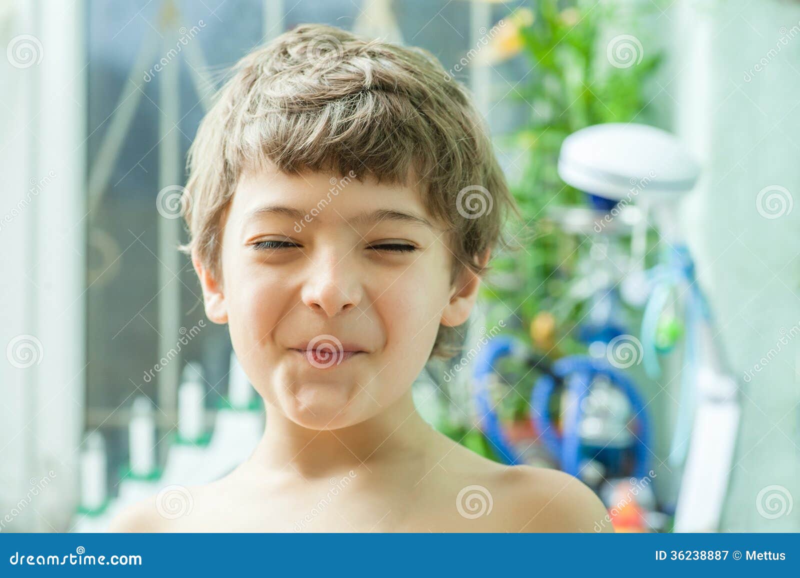 Boy making faces indoors stock image. Image of people - 36238887