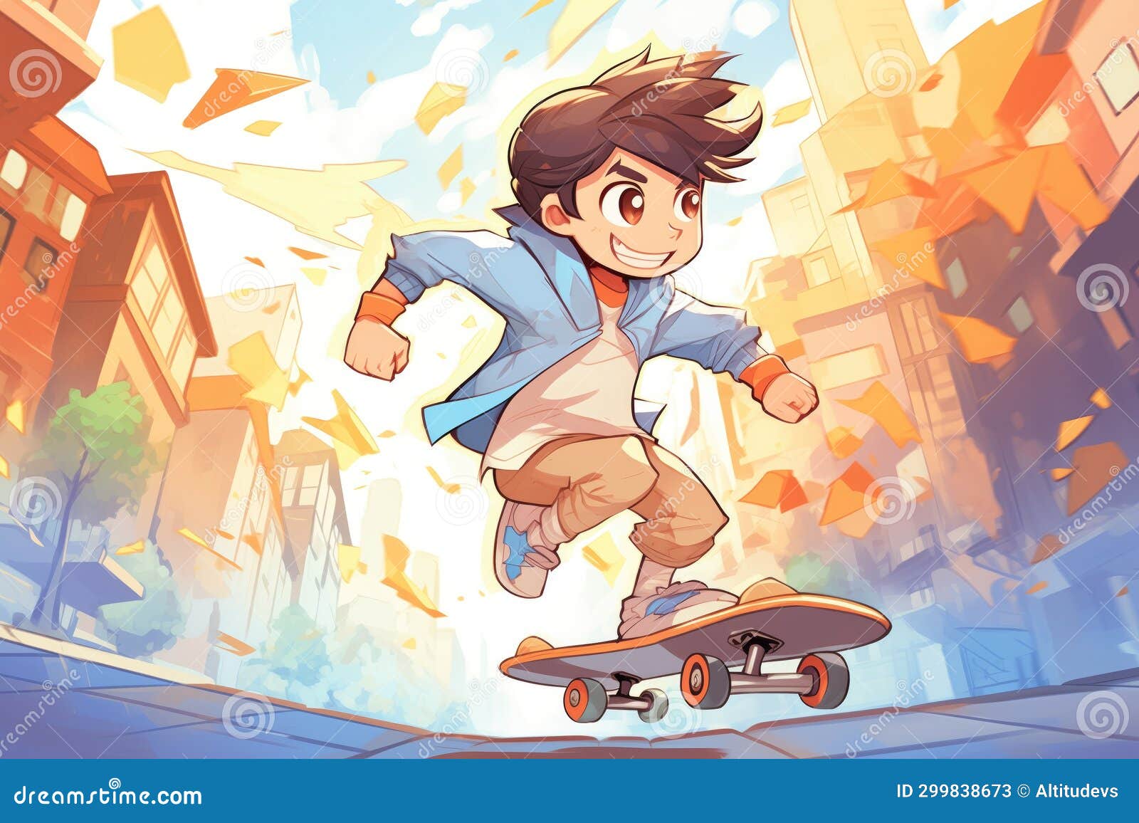 Boy Making a Sharp Turn while Skateboarding Stock Image - Image of ...