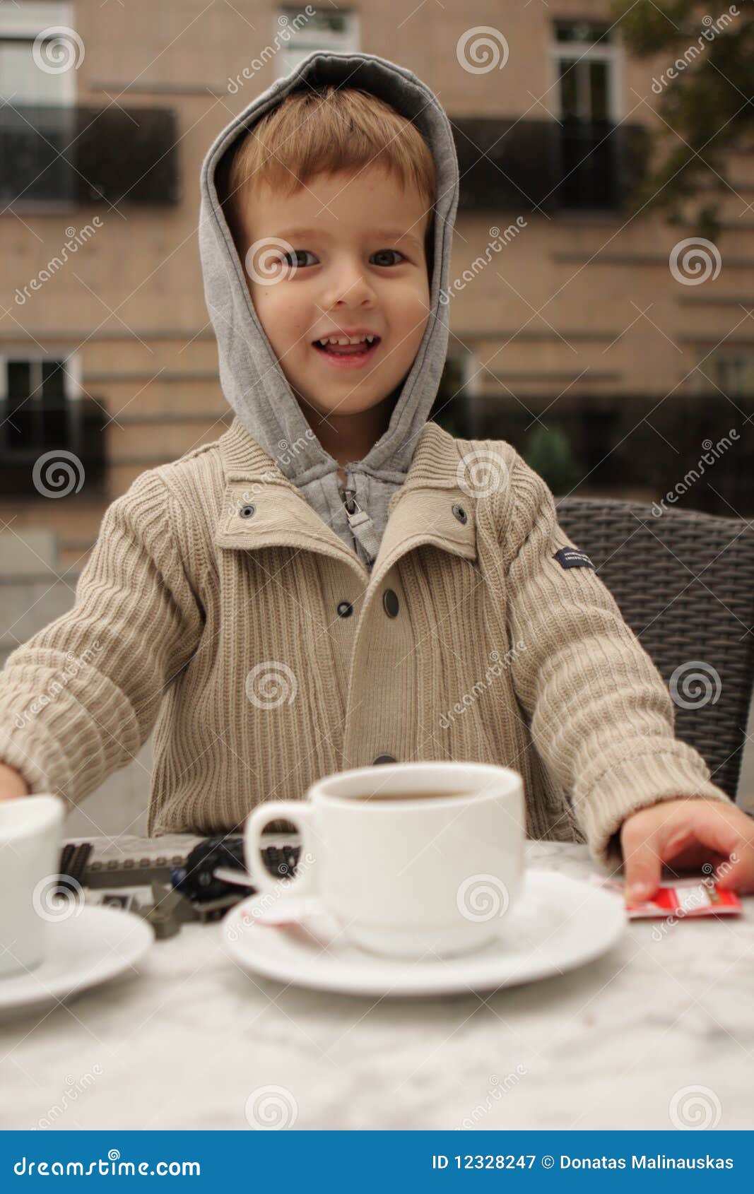 Boy making tea stock image. Image of white, outdoor, child - 12328247
