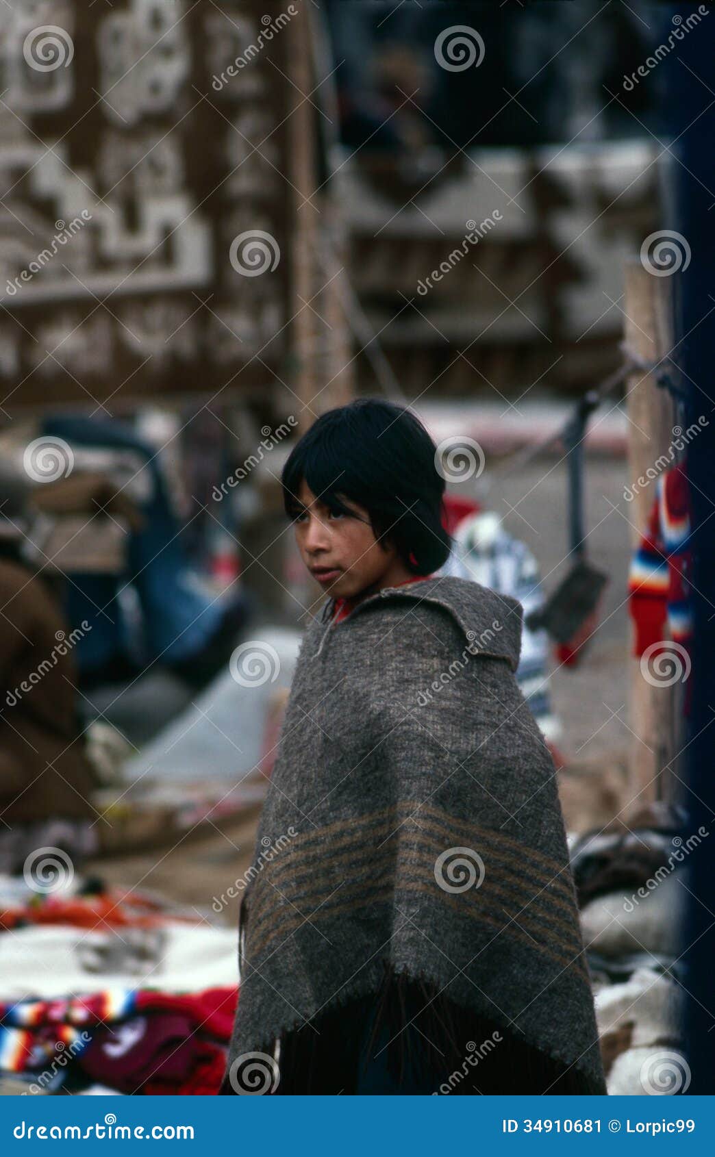 Boy on market editorial photo. Image of outdoor, village - 34910681