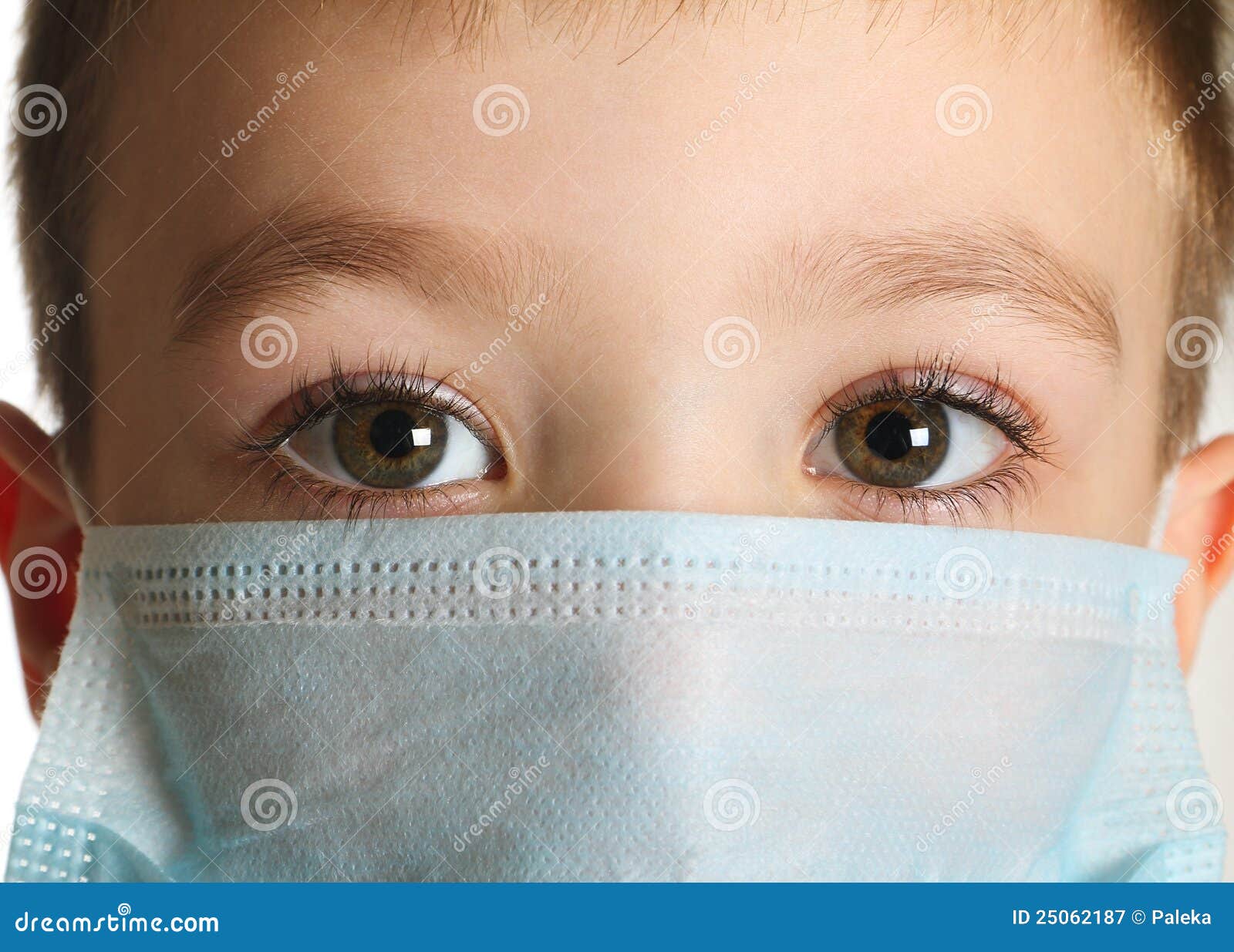 Boy in medicine mask stock image. Image of medicine, equipment - 25062187
