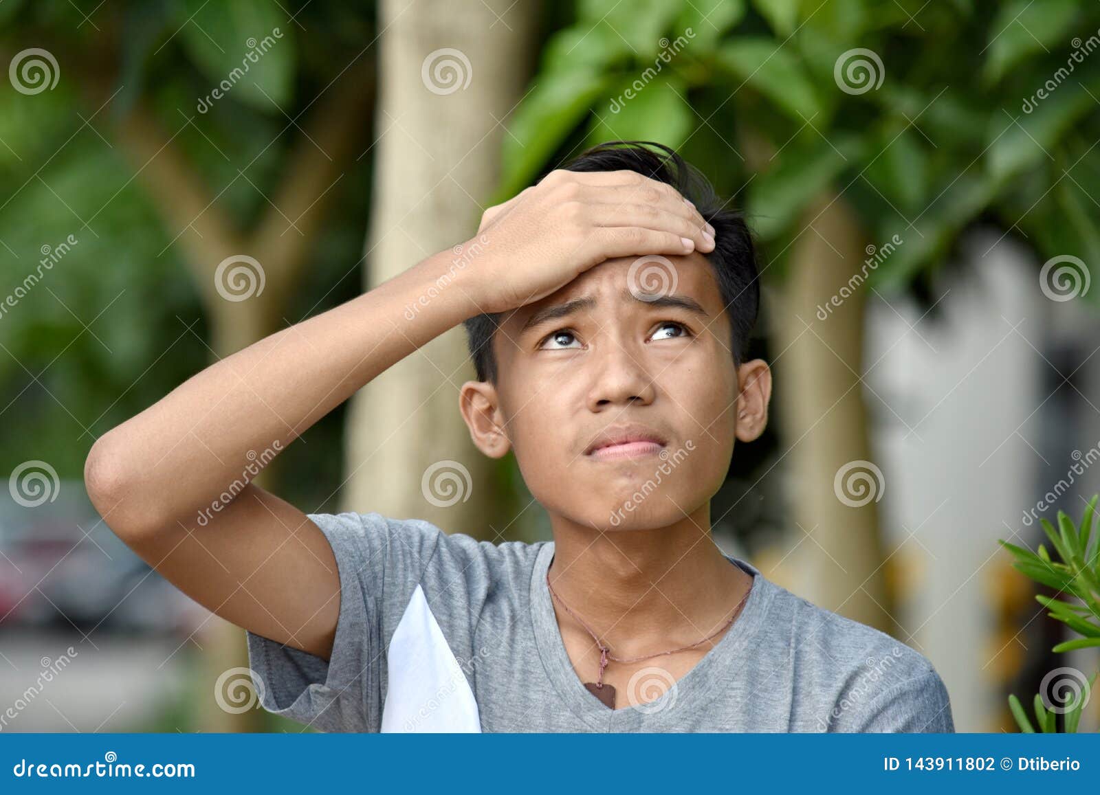 Boy and Memory Loss stock photo. Image of memory, friend - 143911802