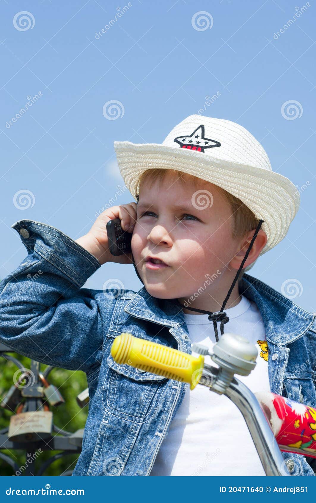 Boy with mobile phone. stock photo. Image of mobile, lovely - 20471640