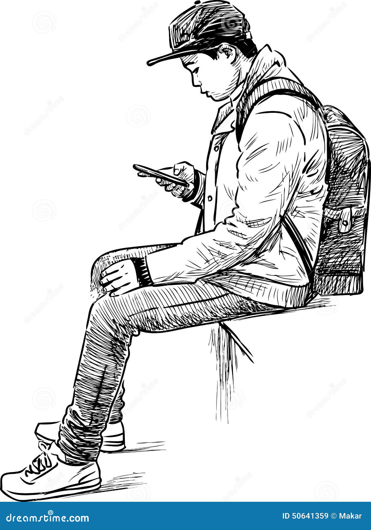 Boy with a mobile phone stock vector. Illustration of lifestyle - 50641359 Boy with a mobile phone stock vector. Illustration of lifestyle - 50641359