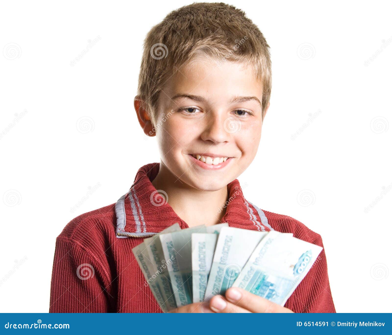 Boy with money stock image. Image of earnings, allowance - 6514591