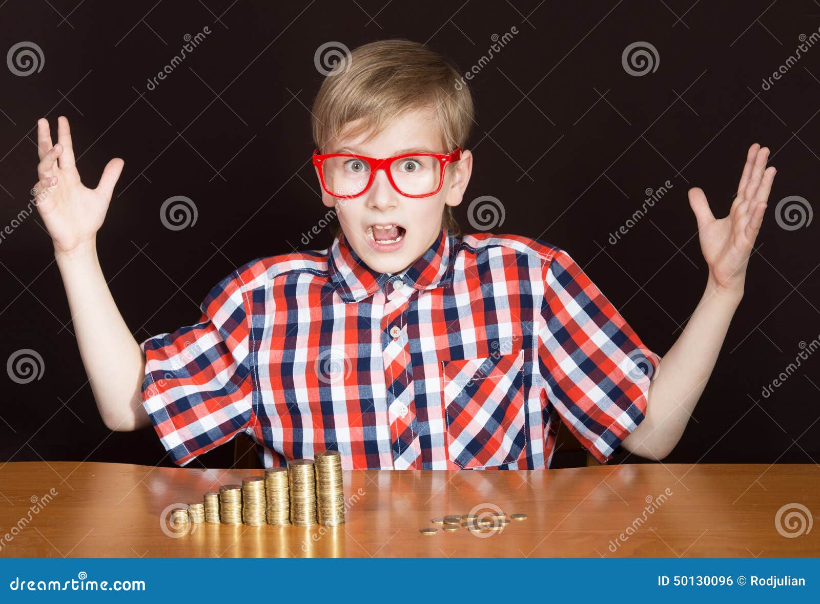 Boy with money stock photo. Image of allowance, human - 50130096
