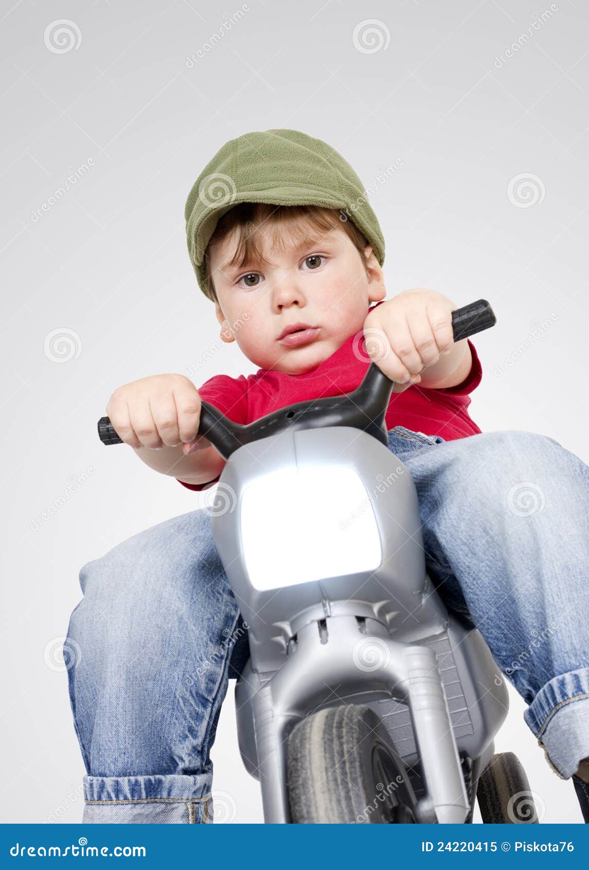 Boy on a motorcycle. stock image. Image of sitting, bright - 24220415