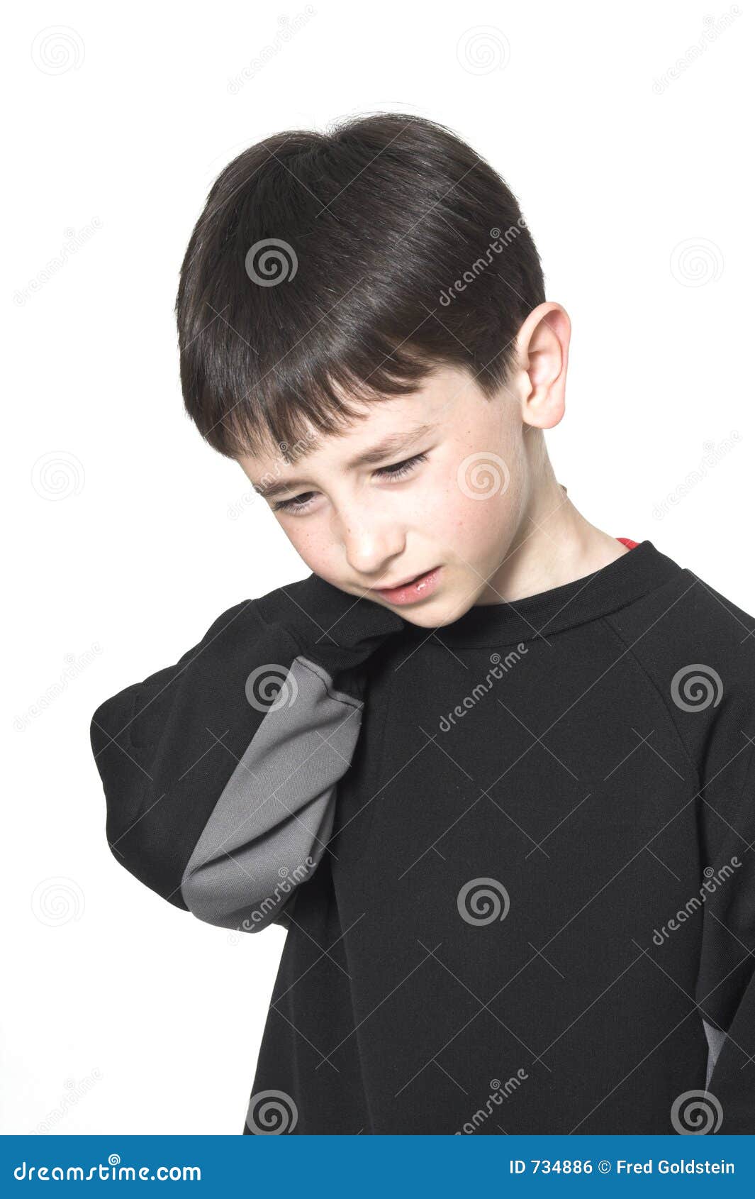 Boy neck pain stock photo. Image of depressed, migraine - 734886
