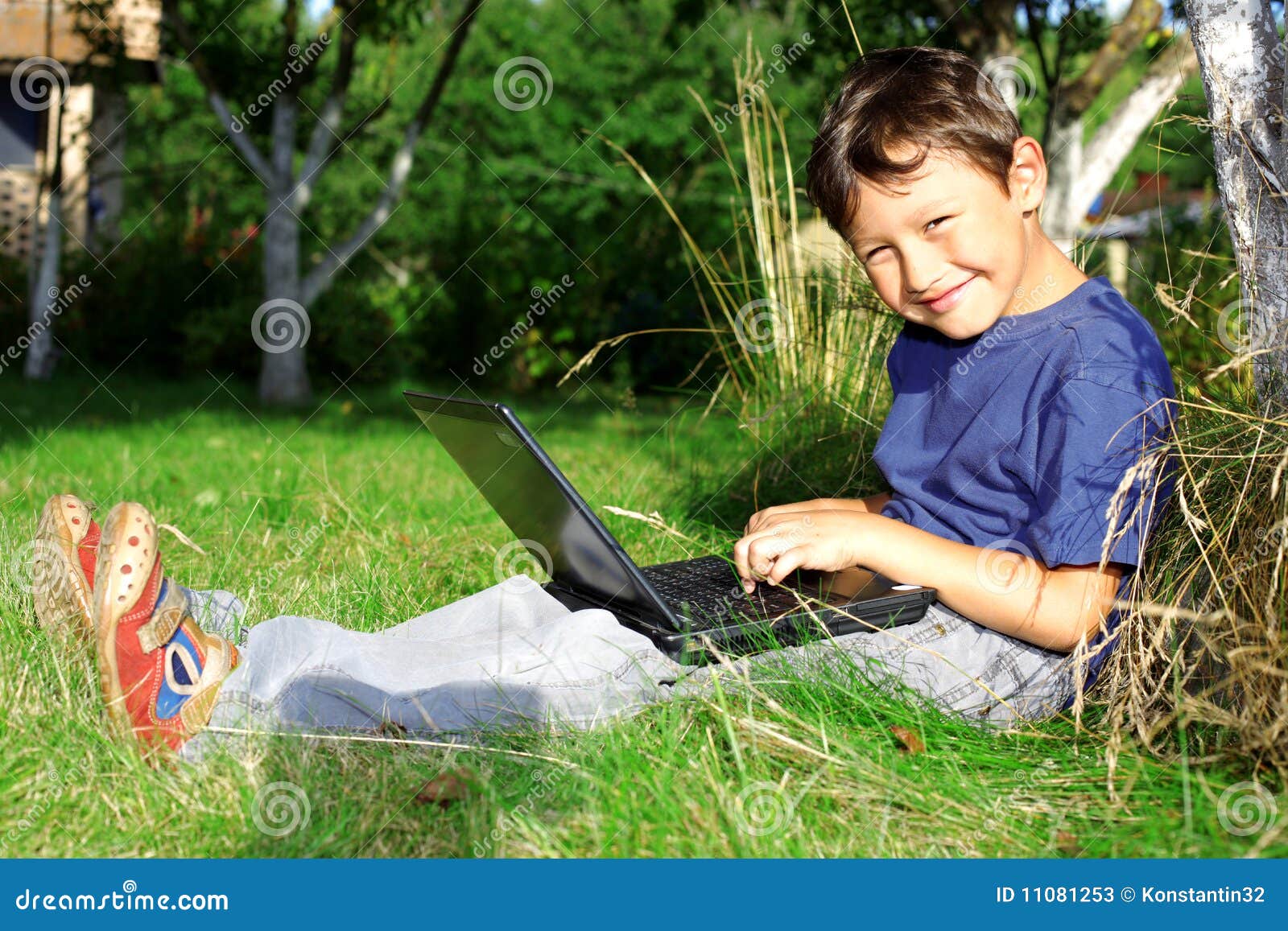 Boy with notebook stock image. Image of rest, child, childhood - 11081253