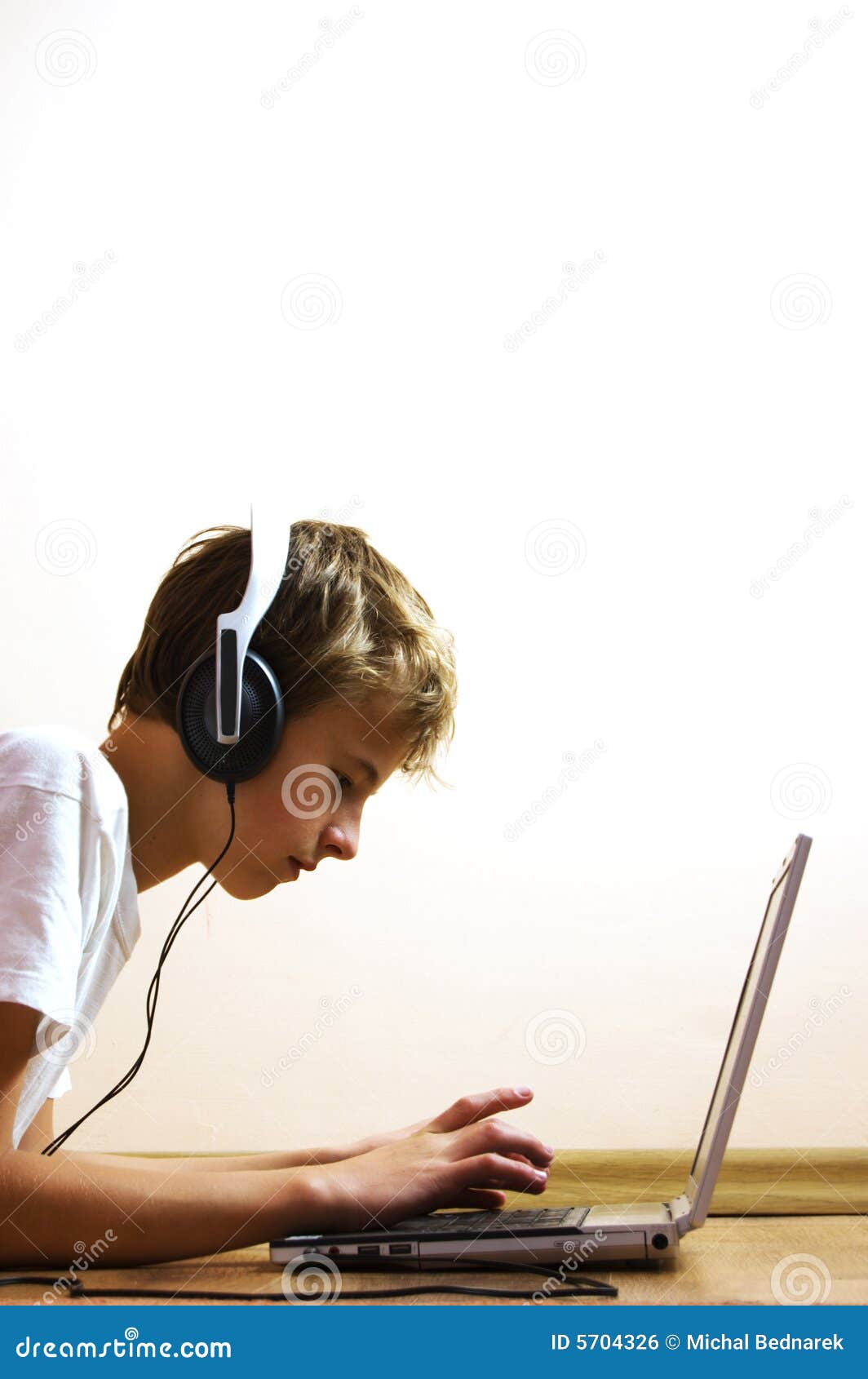 Boy with notebook stock photo. Image of indoor, relax - 5704326