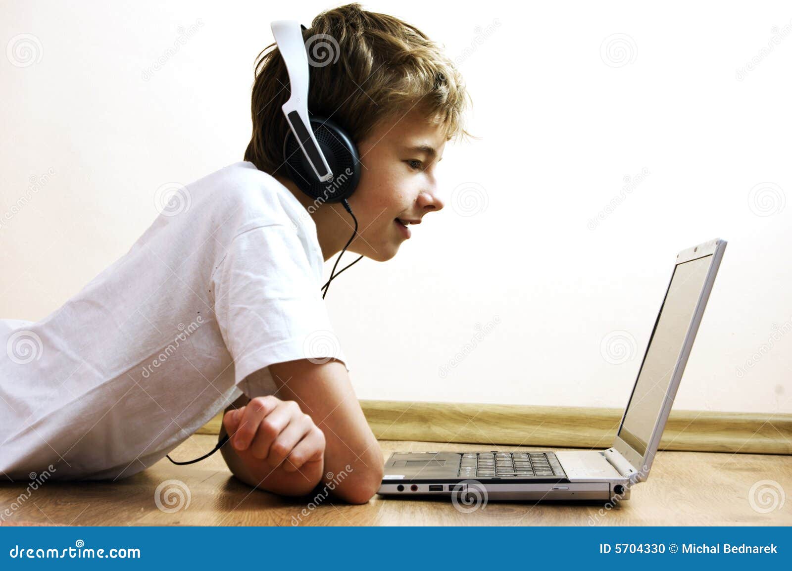 Boy with notebook stock photo. Image of computer, comfortable - 5704330