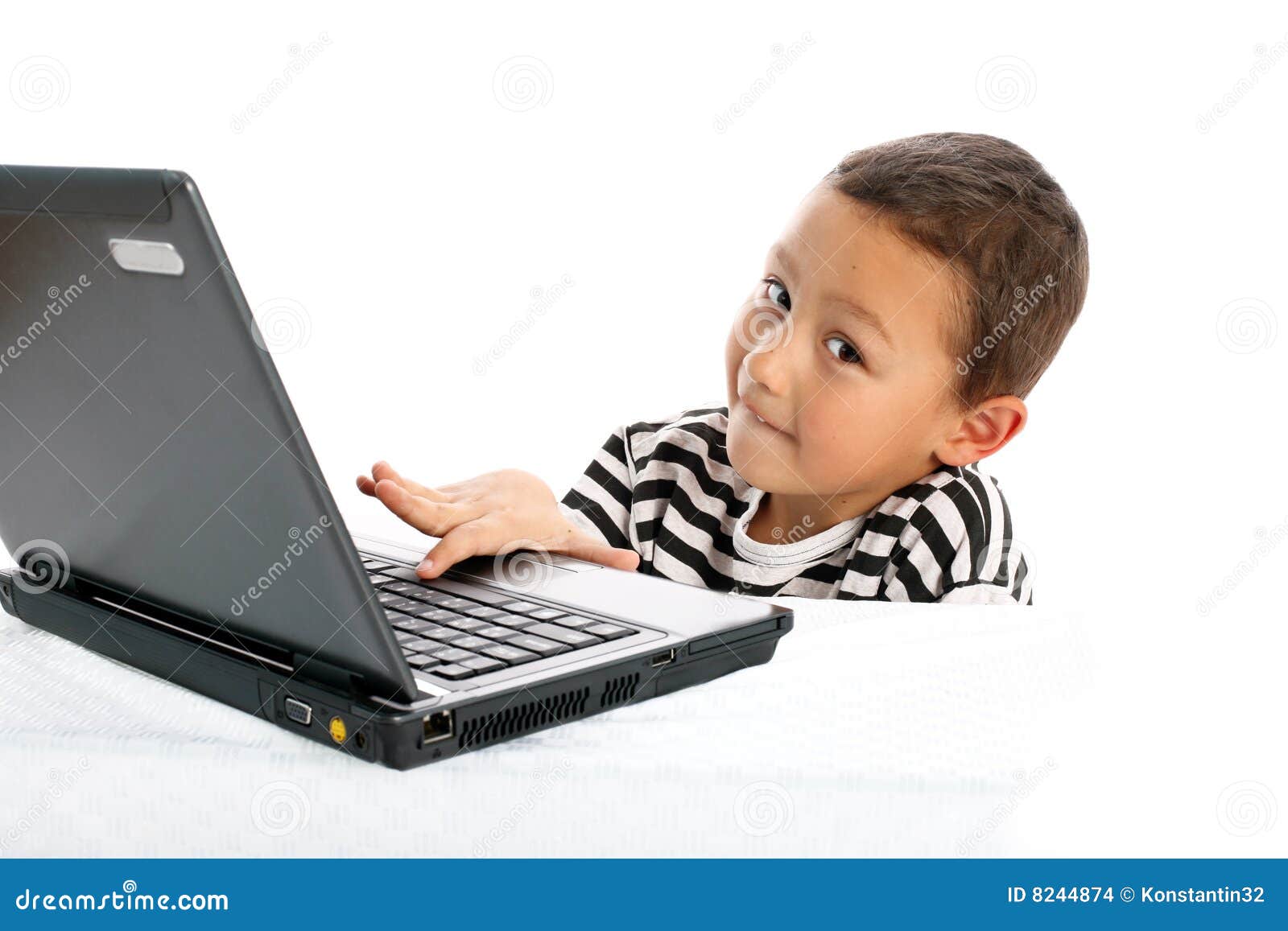 Boy with notebook stock photo. Image of network, lifestyle - 8244874