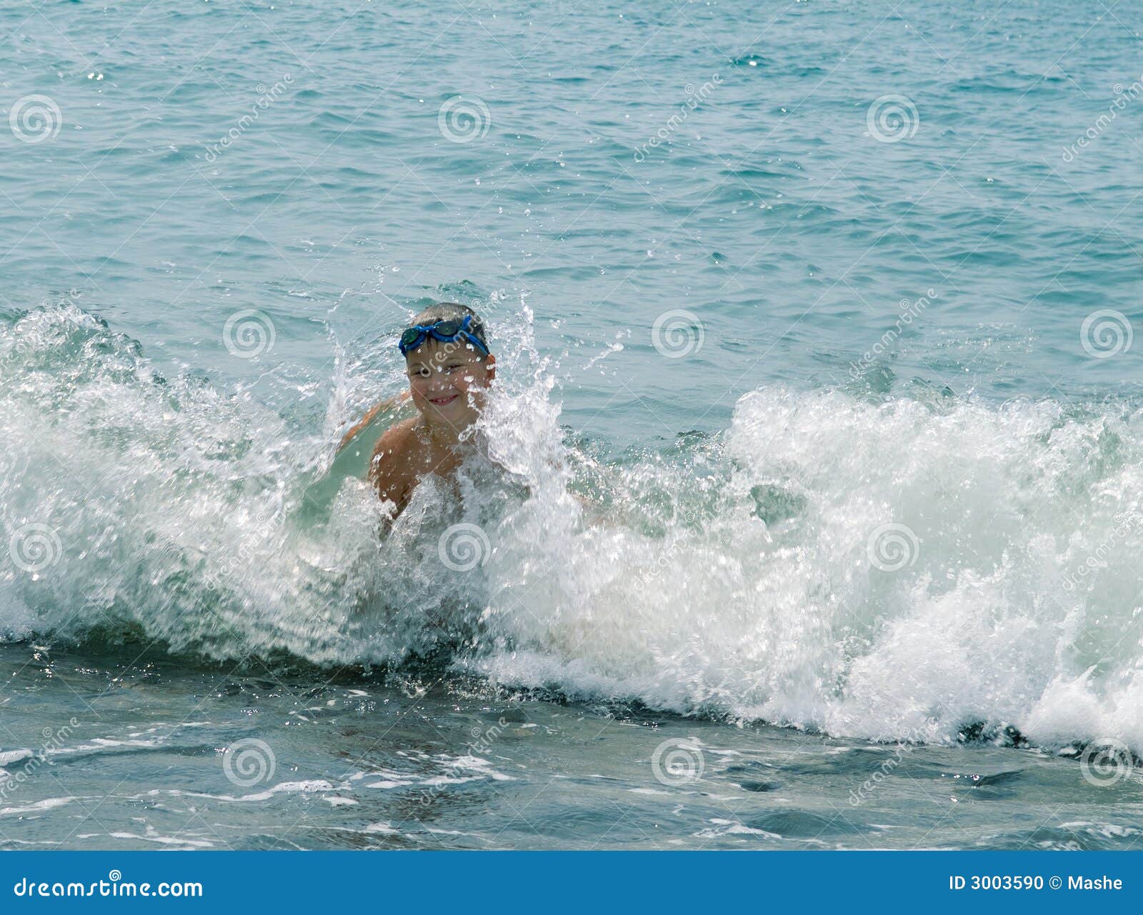 The boy at ocean stock photo. Image of active, strong - 3003590