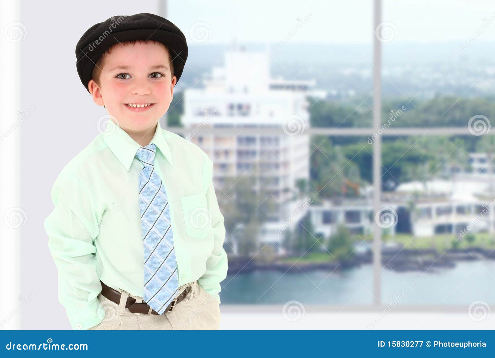 Boy in Office Building stock image. Image of school, childhood - 15830277