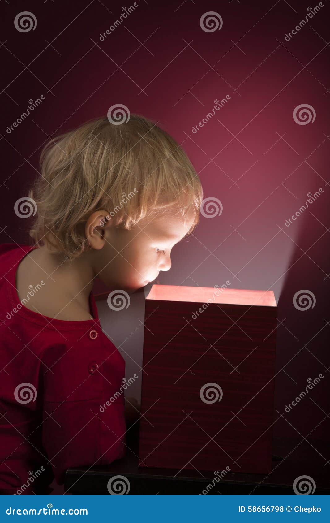 Boy Open Christmas Gift-box Stock Photo - Image of gift, christmas ...