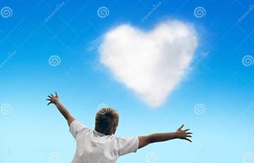 Boy with the Open Hands To the Sky Stock Photo - Image of hand, energy ...