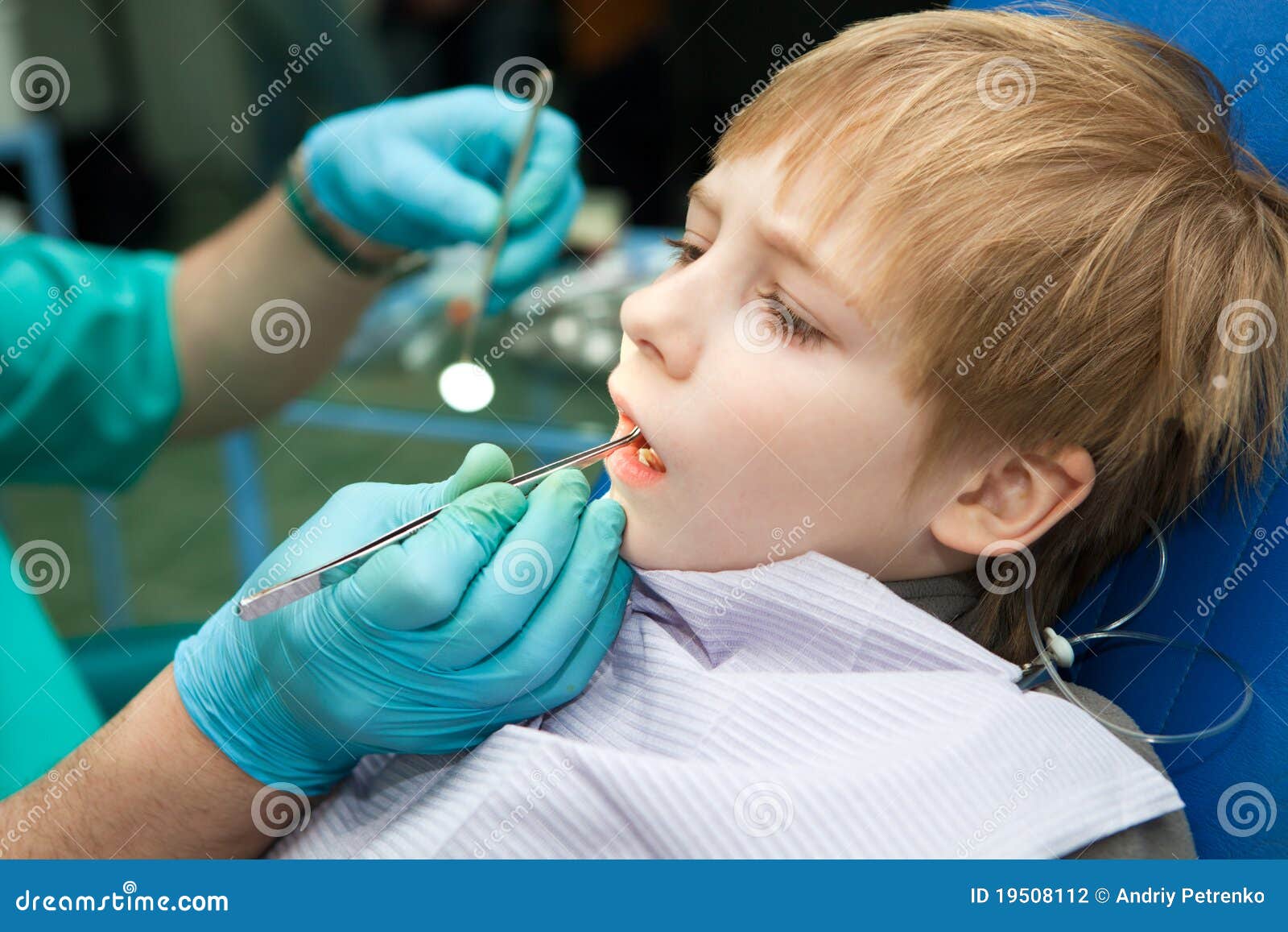 Boy Opening His Mouth Wide during Inspection Stock Photo - Image of ...