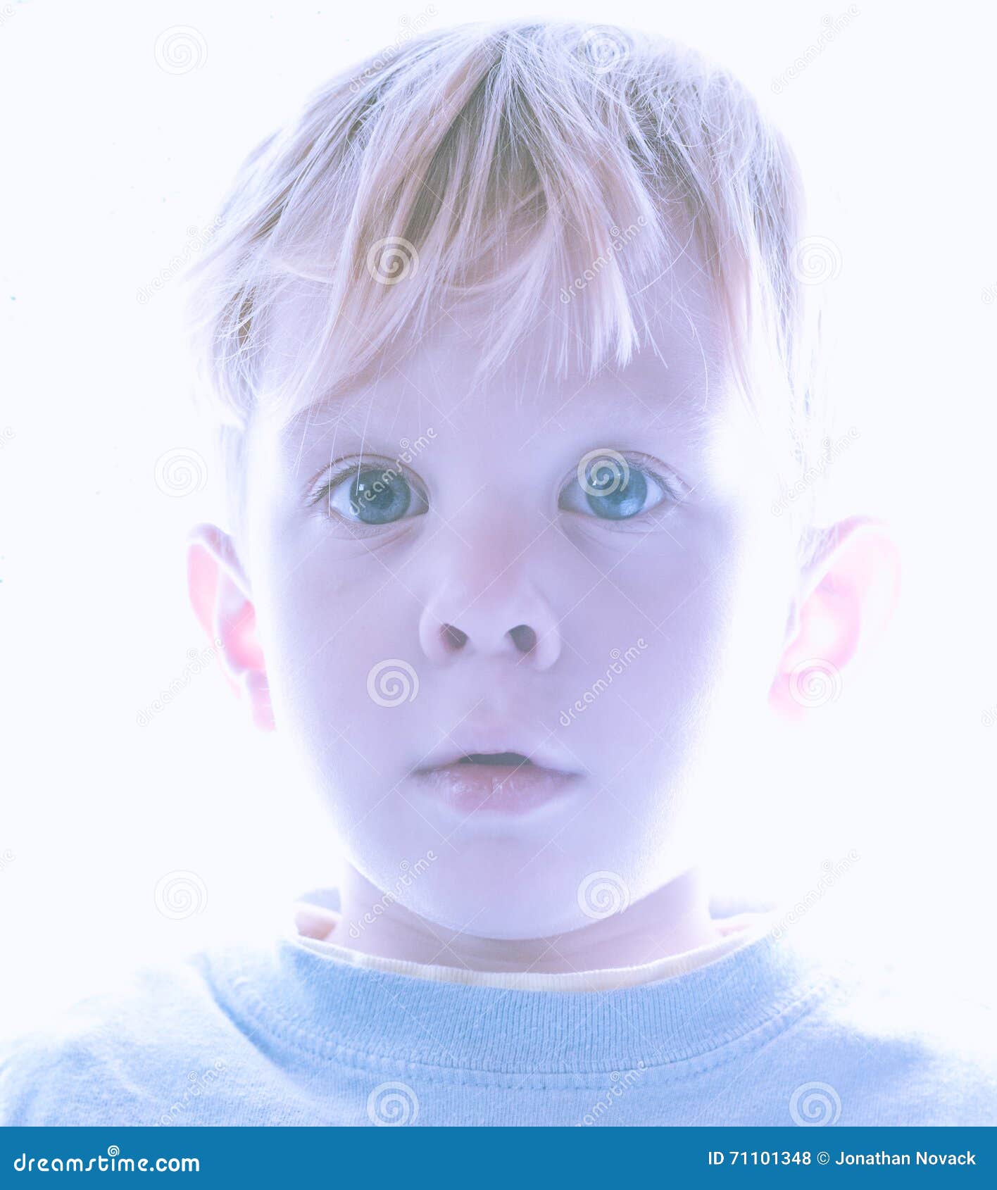 Boy Over Exposed stock photo. Image of portrait, unique - 71101348