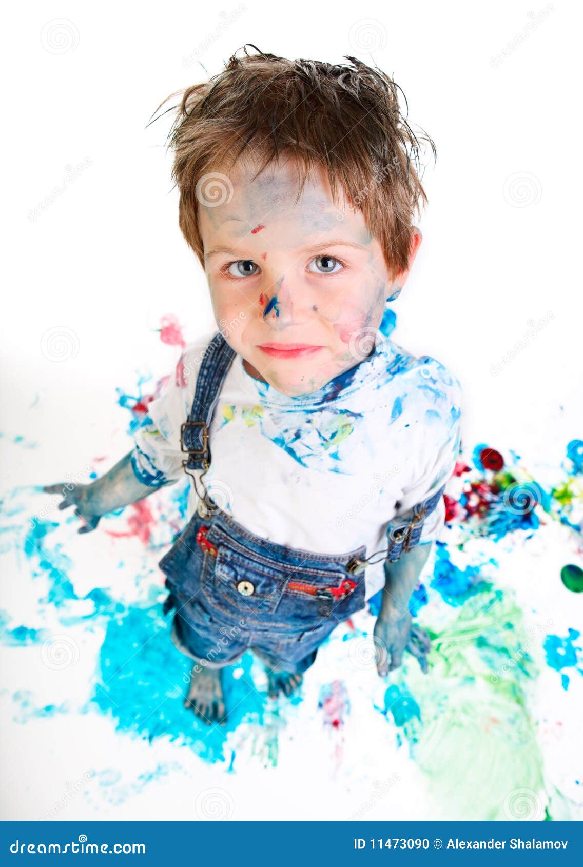 Boy painting stock photo. Image of human, activity, hand - 11473090