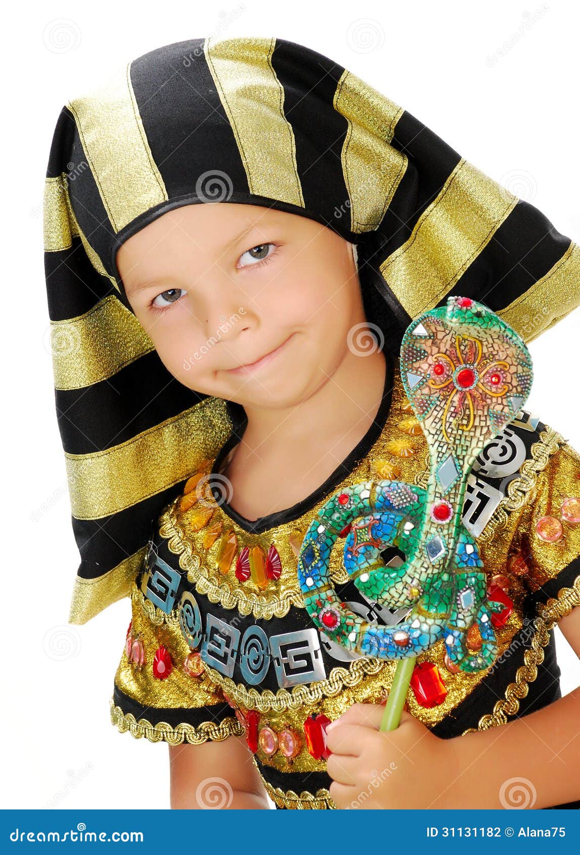 Boy Pharaoh stock photo. Image of costume, play, people - 31131182