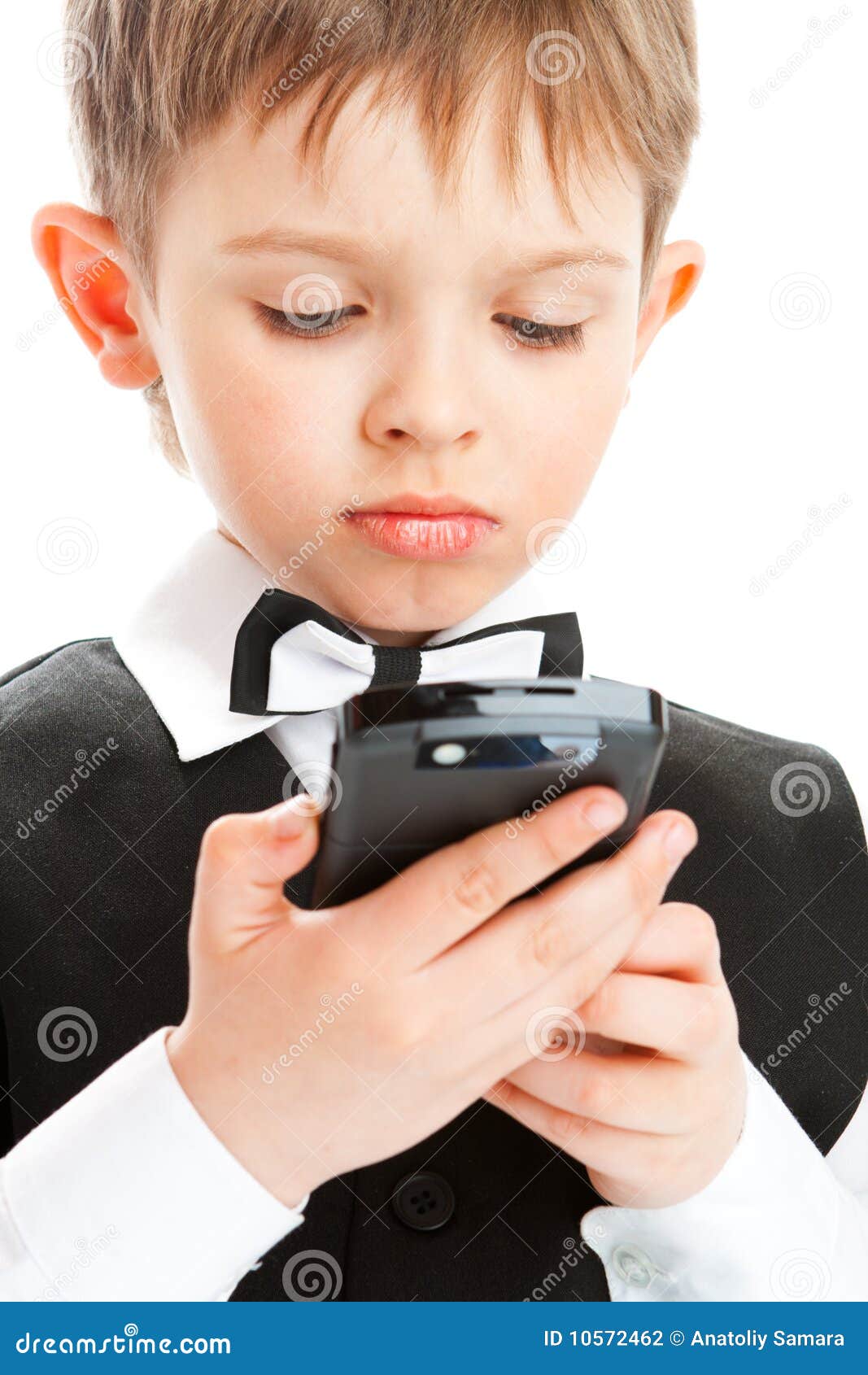 Boy with phone stock photo. Image of schoolboy, phone - 10572462