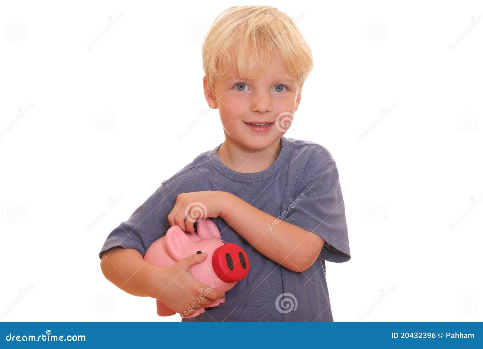 Boy with piggy bank stock photo. Image of moneybox, piggybank - 20432396