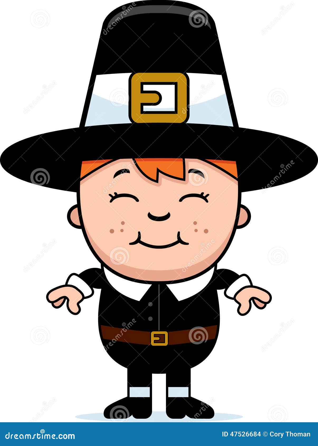 Boy Pilgrim stock vector. Illustration of youth, graphic - 47526684