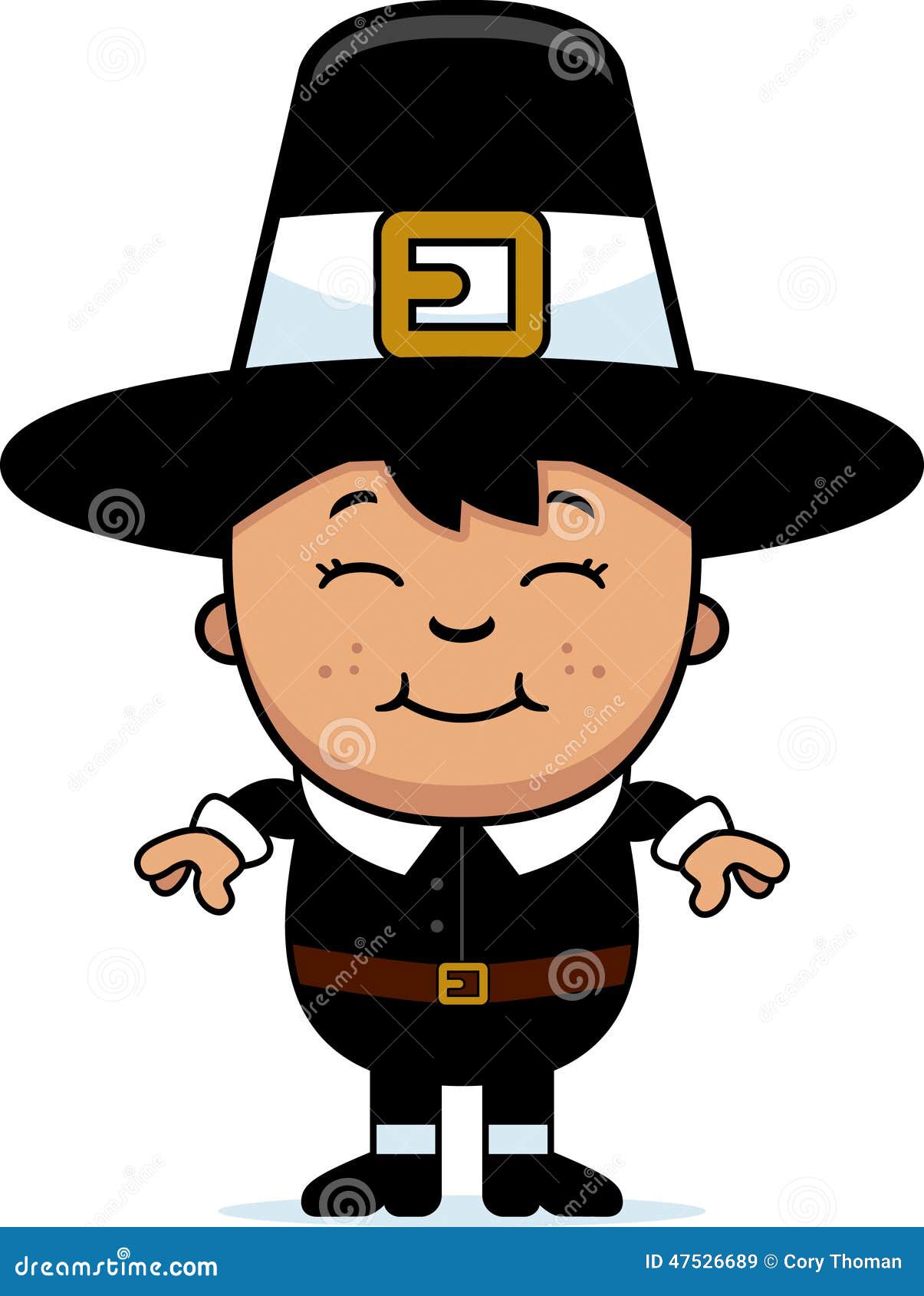 Boy Pilgrim stock vector. Illustration of american, clipart - 47526689