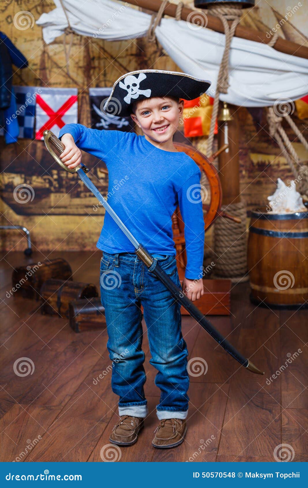 Boy pirate stock photo. Image of person, masquerade, caribbean - 50570548