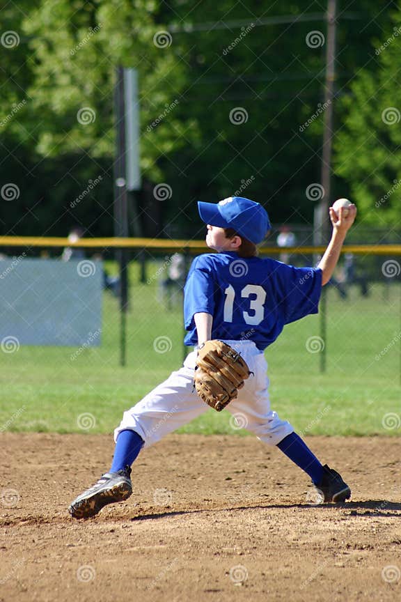 Boy Pitching stock photo. Image of field, kids, caucasian - 1383642