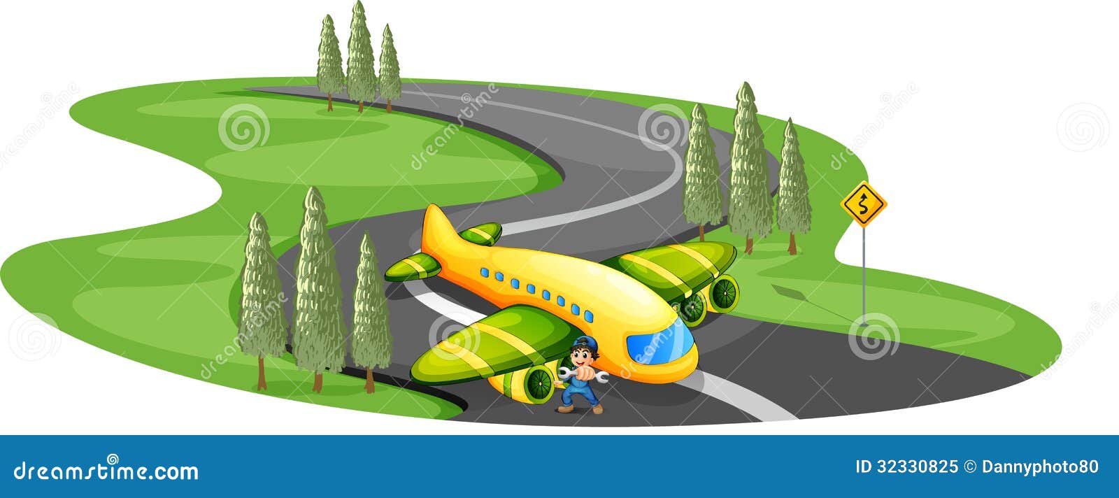 Plane Landing In Kampala Uganda Airport With Signboard Royalty-Free ...